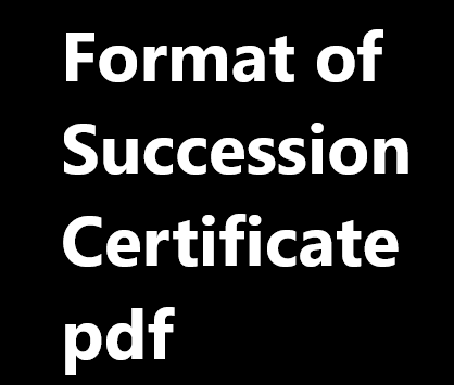 Format of Succession Certificate pdf - The Legal Info